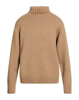 Helmut Lang Turtleneck In Wool, Viscose, Polyamide And Cashmere - Camel