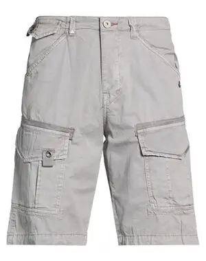 BERNA Cotton Cargo Bermuda Shorts - Grey