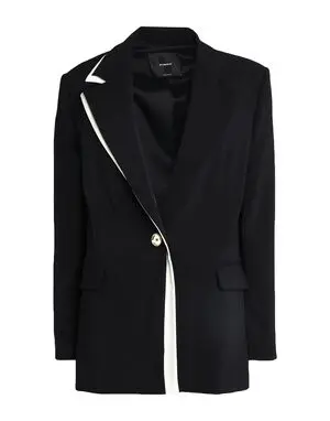 Pinko Crepe Blazer With Lapel Collar