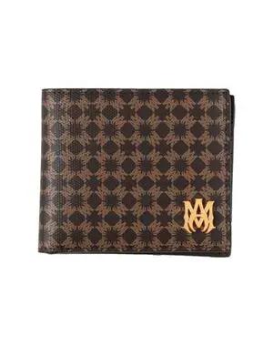 Amiri Wallet Cotton, Linen, Polyurethane - Brown