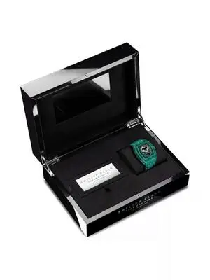 Philipp Plein Atomic Emerald 55mm Watch - Silver