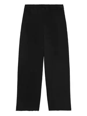 A PAPER KID Drawstring Raw-hem Trousers