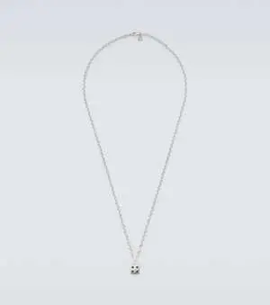 SYDNEY EVAN 14kt White Gold Charm Necklace With Diamonds - Silver