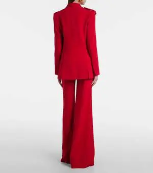 Elie Saab High-rise Wide Leg Pants - Red
