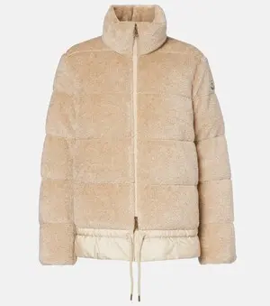 Moncler Cedre Teddy Down Jacket - Beige