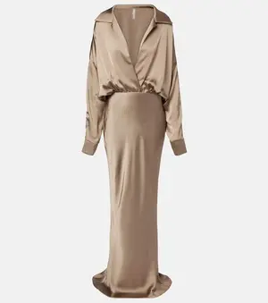 Norma Kamali Satin Gown