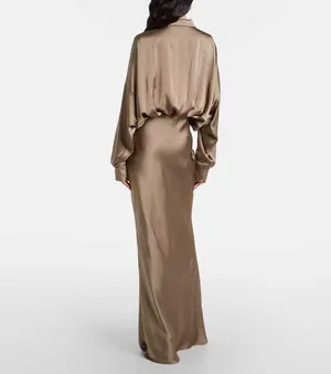 Norma Kamali Satin Gown