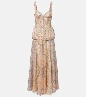 Zimmermann Rebellion Floral Linen Gown - Multicoloured