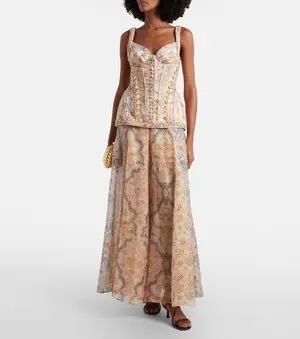 Zimmermann Rebellion Floral Linen Gown - Multicoloured
