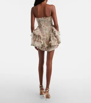 Zimmermann Rebellion Floral Silk Minidress - Multicoloured