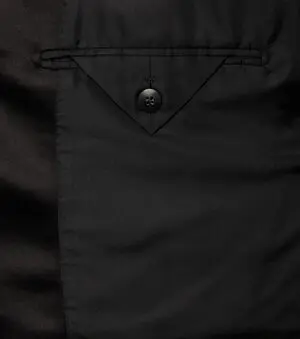 TOM FORD Shelton Satin-trimmed Wool-blend Tuxedo - Black
