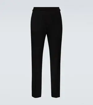 TOM FORD Shelton Wool Slim Pants - Black
