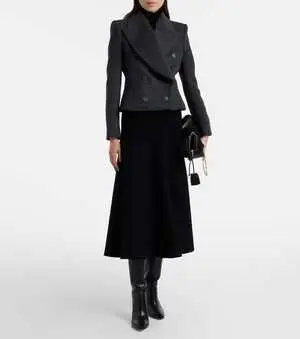 GIANVITO ROSSI Elise 85 Leather Mid-calf Boots