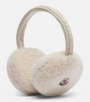 Moncler Logo Teddy Earmuffs - White