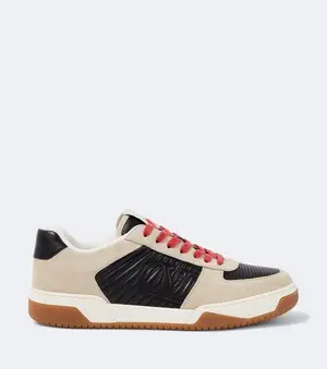 Valentino Garavani Suede And Leather Sneakers