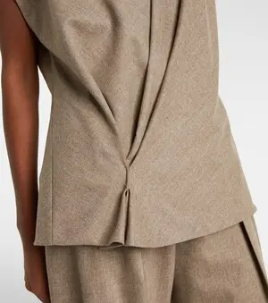 Khaite Mer Cotton Top - Beige