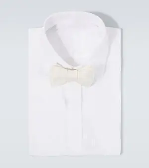 TOM FORD Silk Grosgrain Bow Tie - White