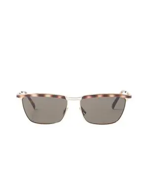Saint Laurent Sl 795 Joe Rectangular Sunglasses - Gold
