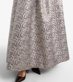 Simkhai Metallic-effect Bustier Gown