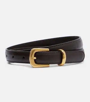 THE ROW Ring Leather Belt - Black