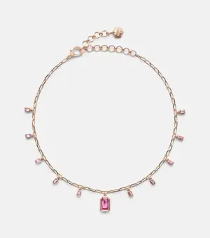 Shay Jewelry 18kt Rose Choker With Sapphires - Gold