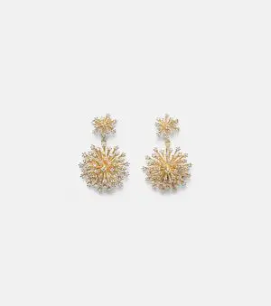 SYDNEY EVAN 14kt Yellow Drop Earrings With Diamonds - Gold
