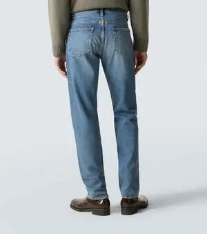 FRAME Mid-rise Straight Jeans - Blue