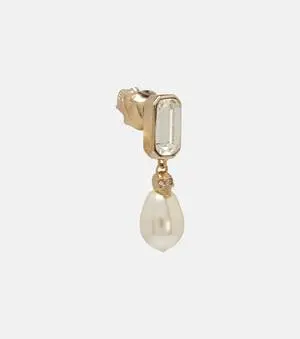 Alexander McQueen Skull Embellished Drop Earrings - Silver