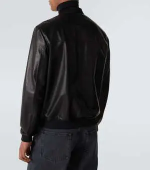Prada Leather Bomber Jacket