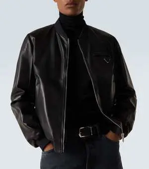 Prada Leather Bomber Jacket