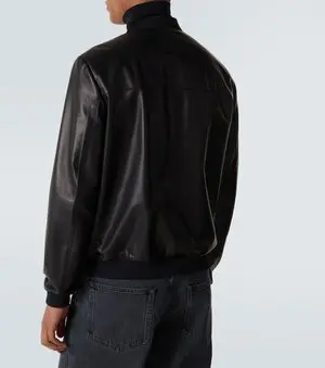 Prada Leather Bomber Jacket