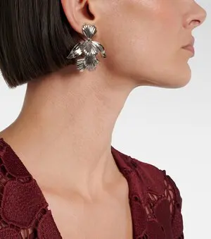 JENNIFER BEHR Ayla Floral Earrings - Silver