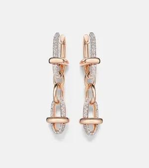 Pomellato Iconica 18kt Drop Earrings With Diamonds - Gold
