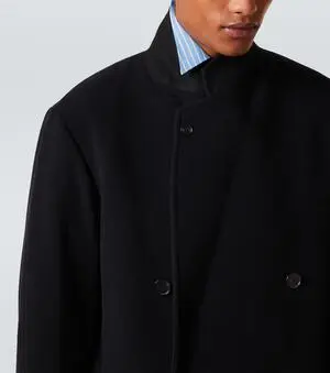 Auralee Double-breasted Wool Mosser Coat