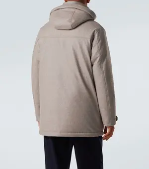 Zegna Wool Down Hooded Jacket