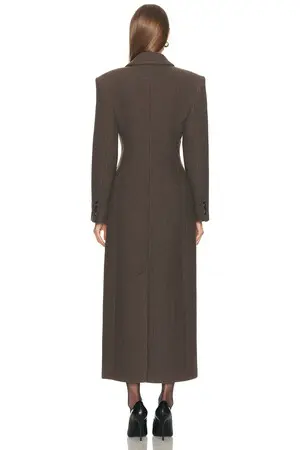 EAVES Yaron Manteco Wool Coat - Hickory