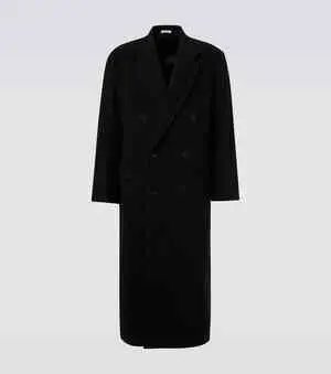 Auralee Double-breasted Wool Mosser Coat