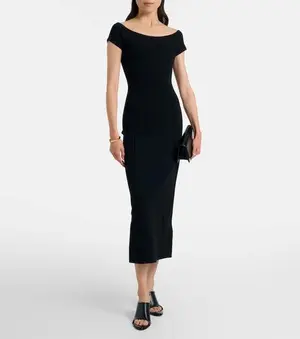 JOSEPH Foin Midi Dress - Black