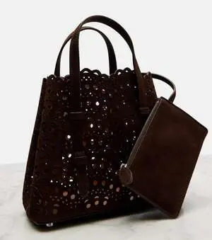 Alaïa Mina 20 New Vienne Leather Tote Bag - Brown