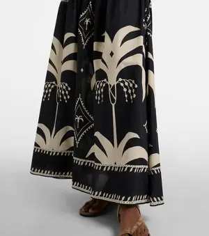 Johanna Ortiz Printed Cotton Maxi Dress