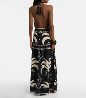 Johanna Ortiz Printed Cotton Maxi Dress
