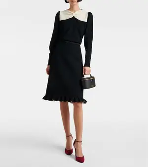 Valentino Garavani Vlogo Mini Leather Vanity Bag - Black