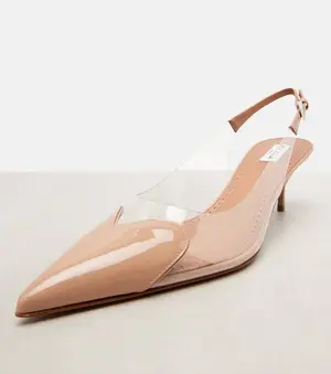 Alaïa Le Cour 55 Leather And Pu Slingback Pumps