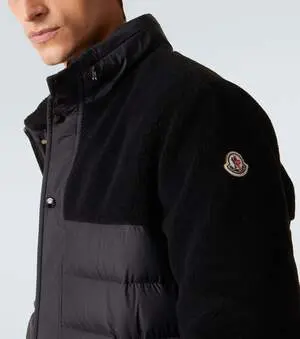 Moncler Mistral Down-paneled Teddy Jacket - Black
