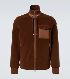 Moncler Down-paneled Teddy Cardigan