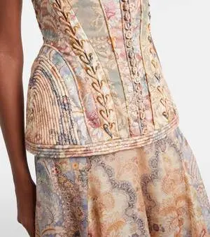 Zimmermann Rebellion Floral Linen Gown