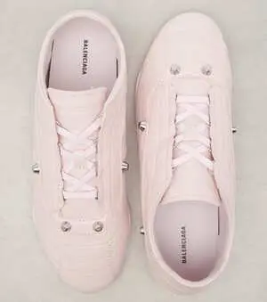 Balenciaga City Leather Sneakers - Pink