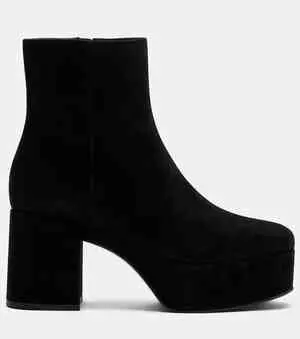 GIANVITO ROSSI Suede Platform Ankle Boots