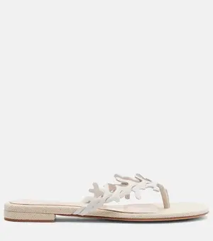 GIANVITO ROSSI Paros Leather Thong Sandals