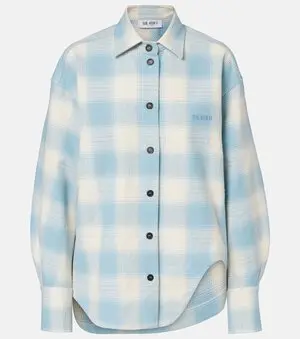 Attico Plaid Cotton And Wool Shirt